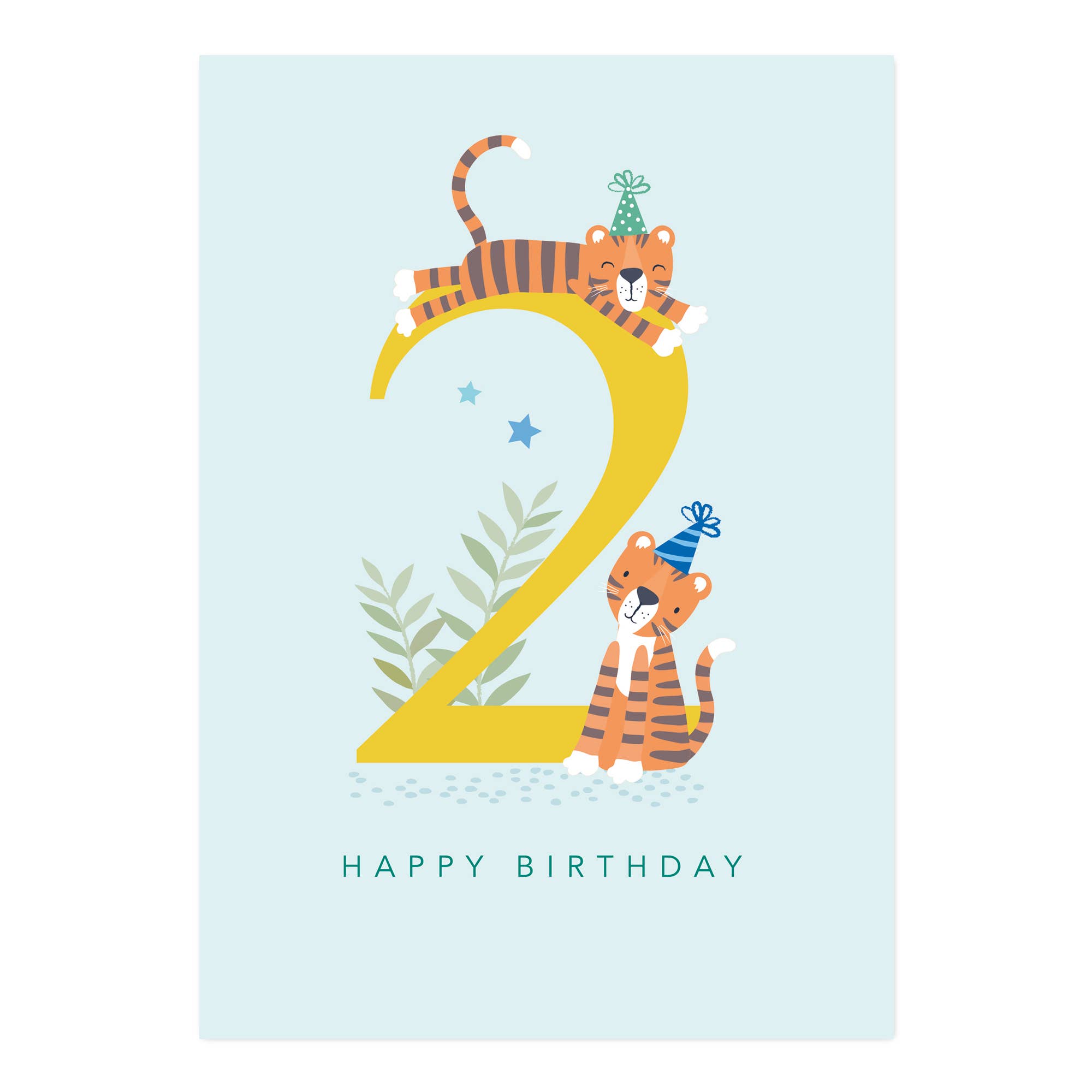 Happy Birthday Card | Age 2 Tiger Card – Nantucket Kids