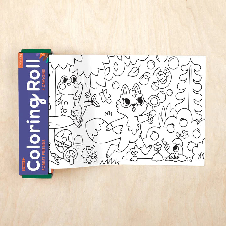 Forest Friends Mini Coloring Roll – Nantucket Kids