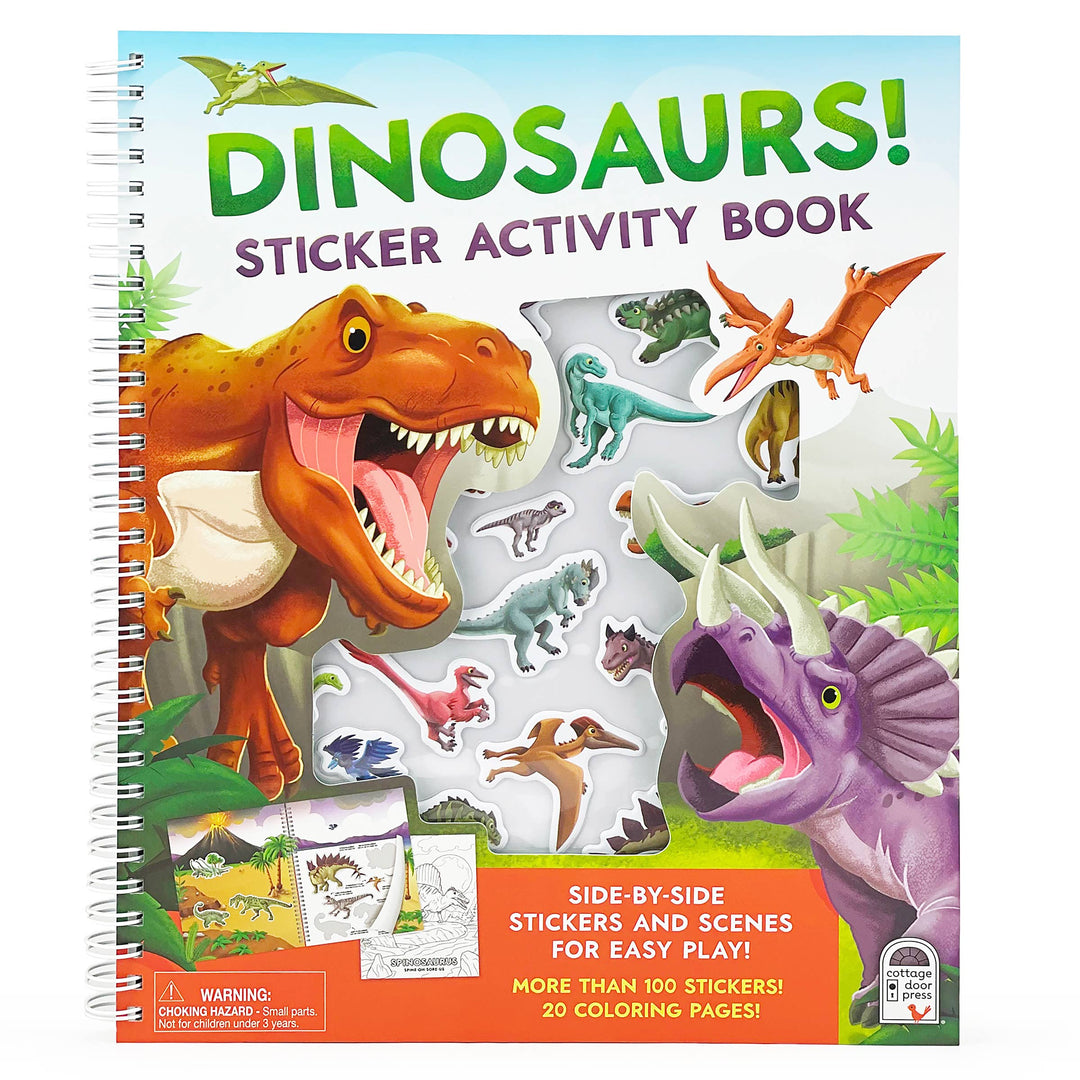 Dinosaurs Sticker & Coloring Activity Book – Nantucket Kids