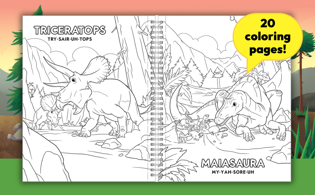 Dinosaurs Sticker & Coloring Activity Book – Nantucket Kids