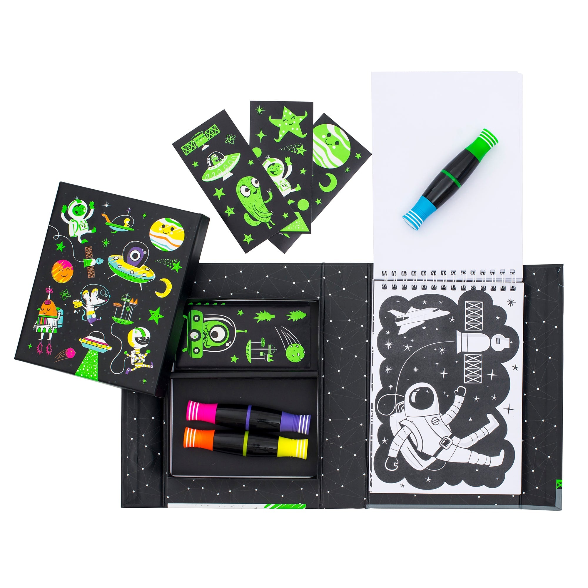 Outer Space Neon Coloring Set - Nantucket Kids