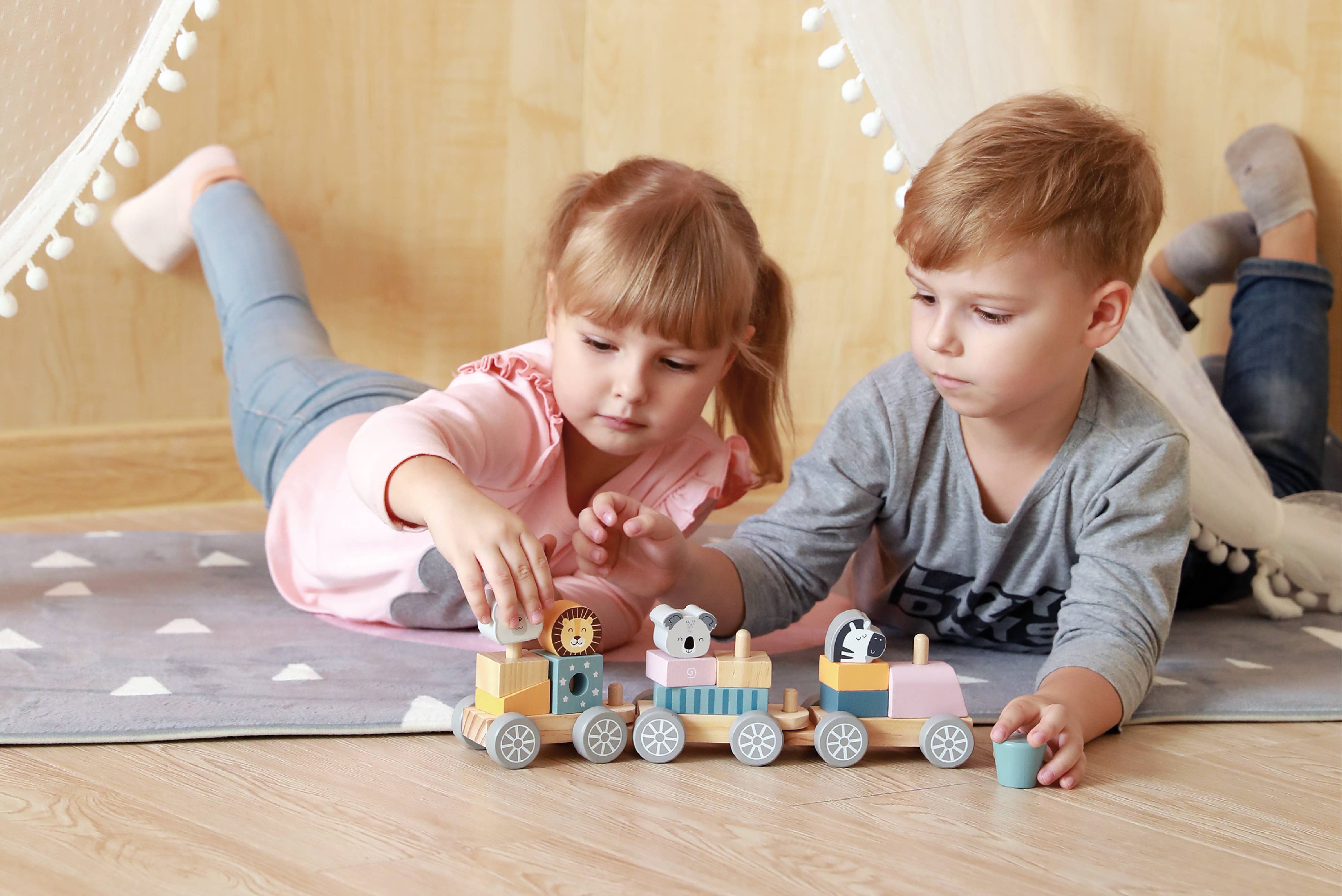 Viga Stacking Train - Nantucket Kids