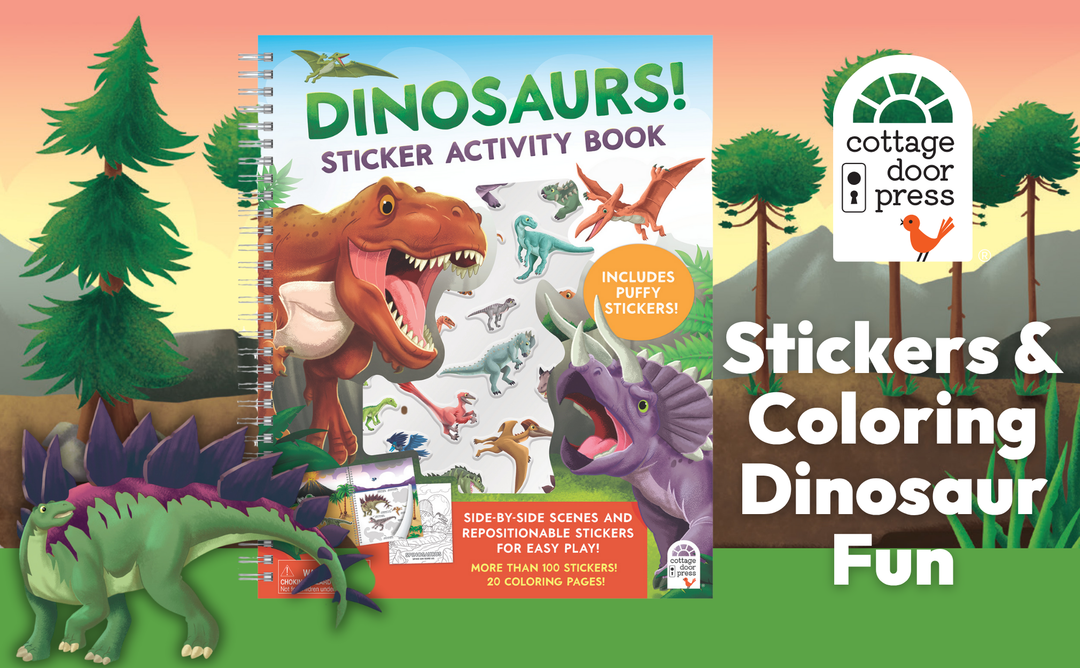 Dinosaurs Sticker & Coloring Activity Book – Nantucket Kids