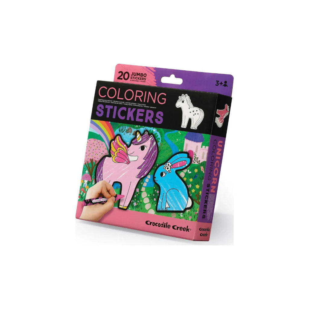 Coloring Stickers-Unicorn – Nantucket Kids