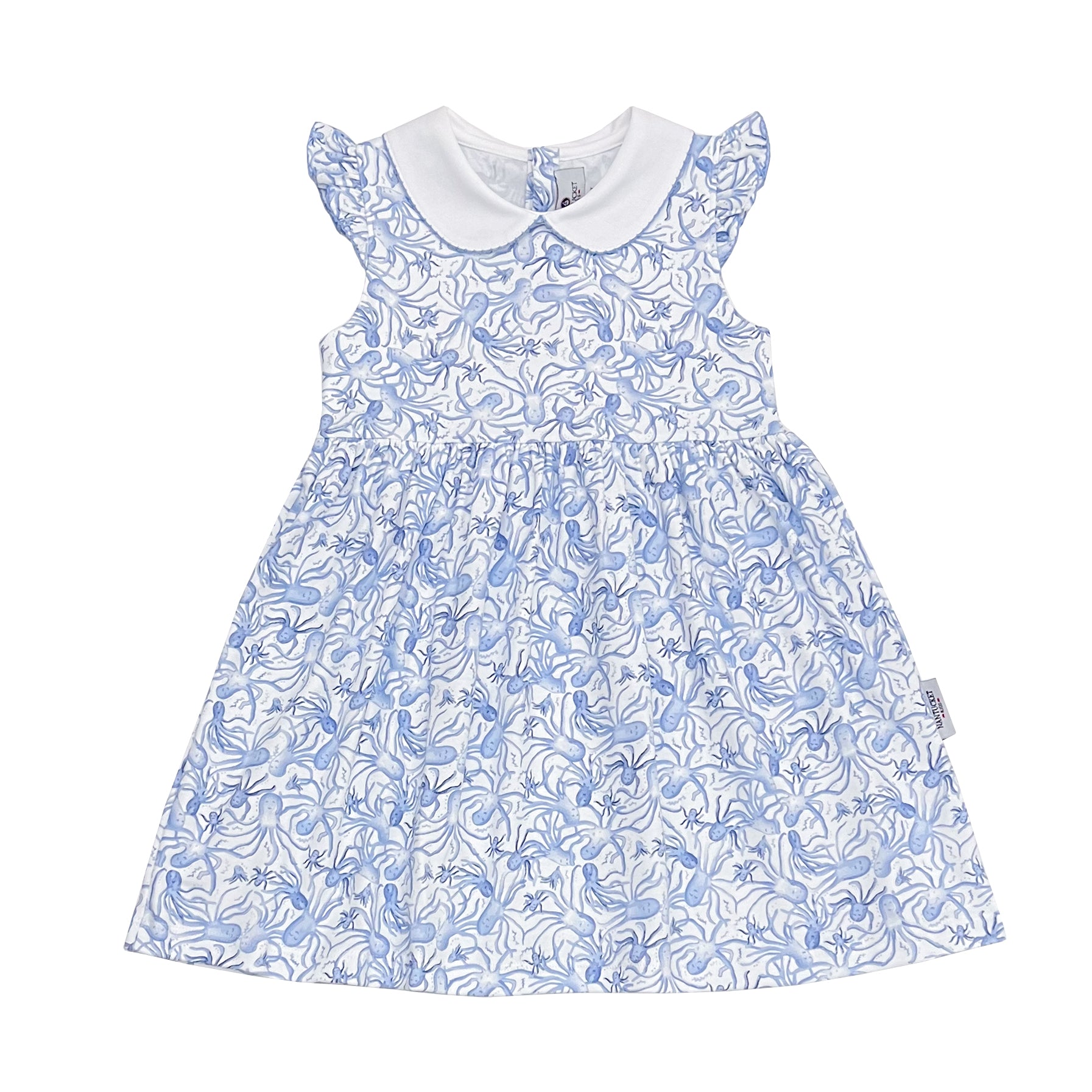 Nellie Dress-Octopus Toile – Nantucket Kids