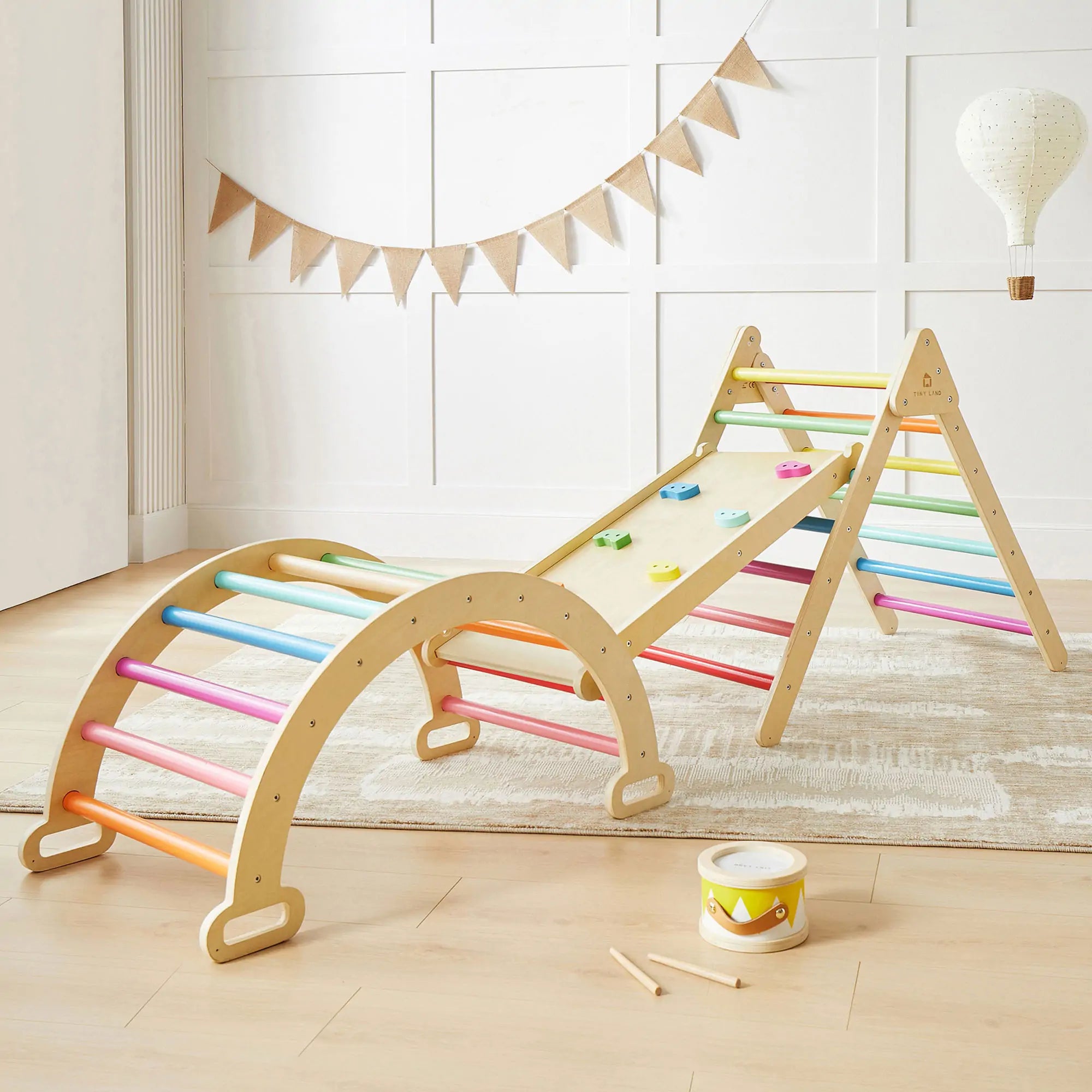 Tiny Land® 7-in-1 Rainbow Climbing Set – Nantucket Kids