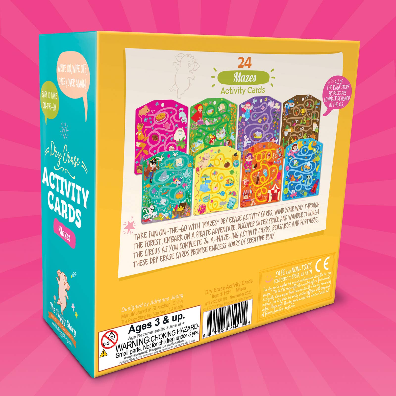 Dry Erase Activity Cards | Mazes - Nantucket Kids