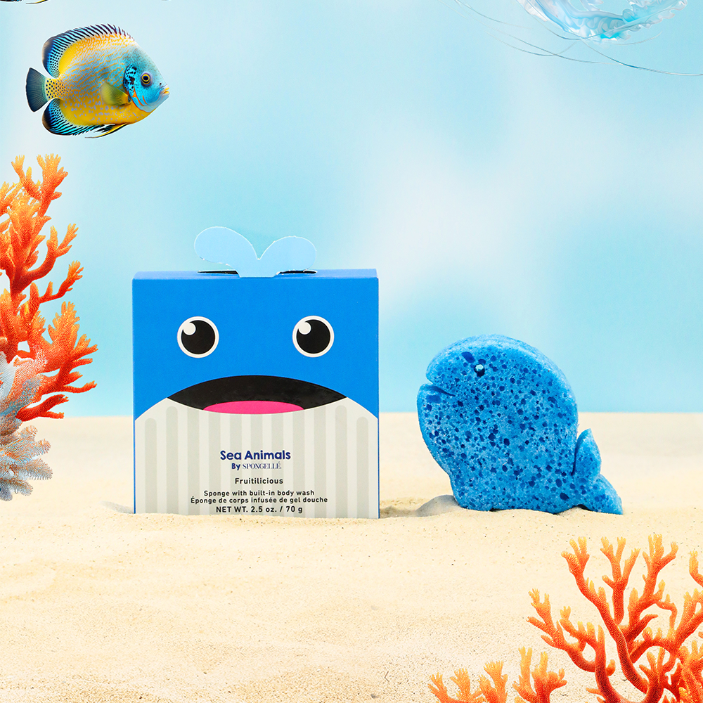 Walter Whale Sea Animals Sponge – Nantucket Kids