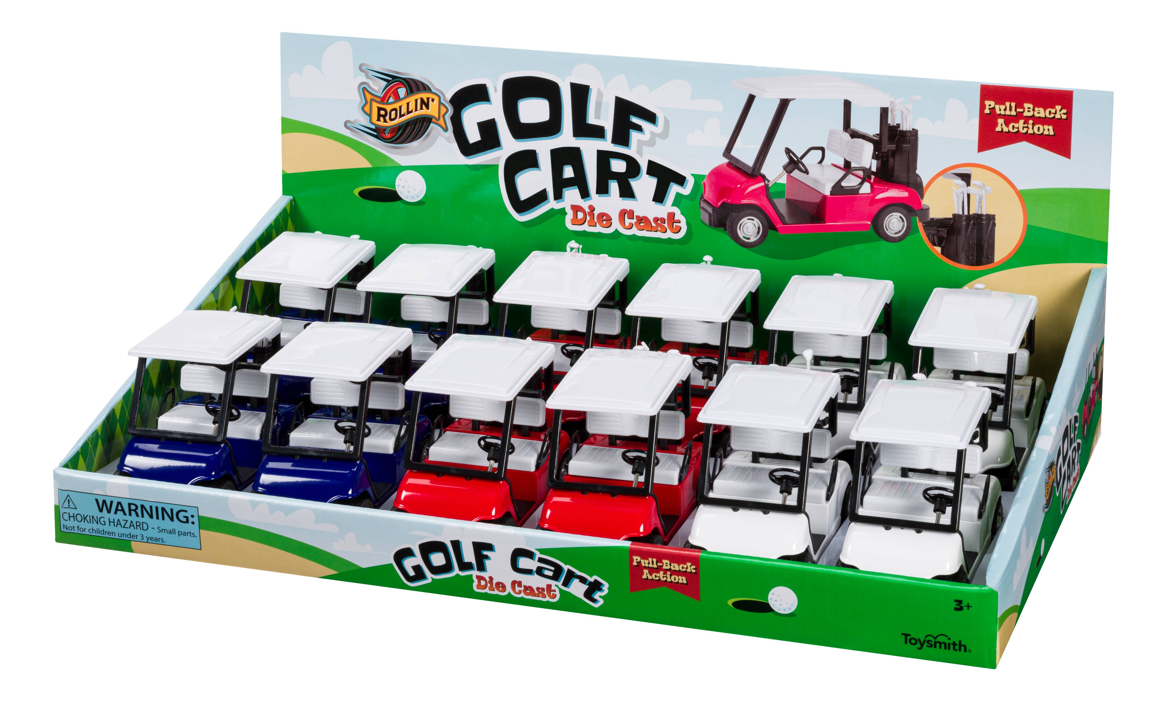 Toysmith Pull-Back Golf Cart-Toy Car, Die Cast – Nantucket Kids