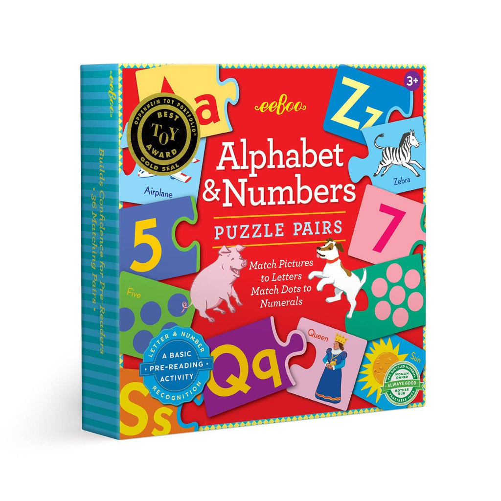 Alphabet & Numbers Puzzle Pairs - Nantucket Kids